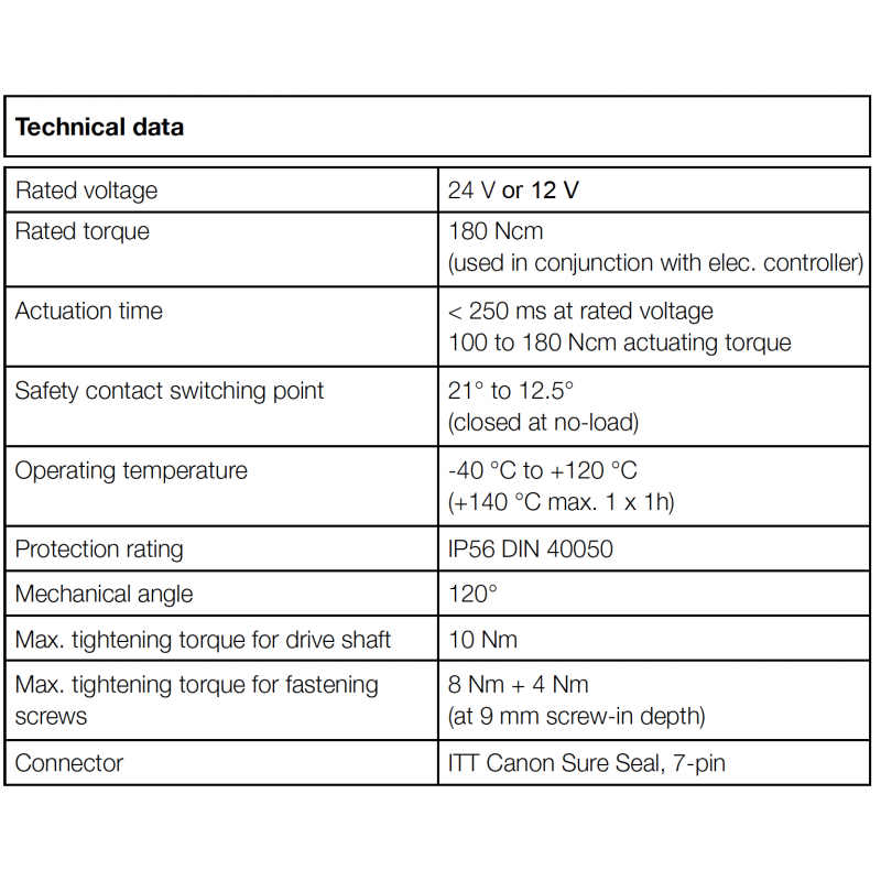 Continental VDO E-Gas II Electronic Actuator - 12 Volt - 7-Pins Connector