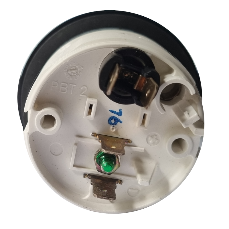 VDO OceanLine Voltmeter 8-16V Zwart 52mm